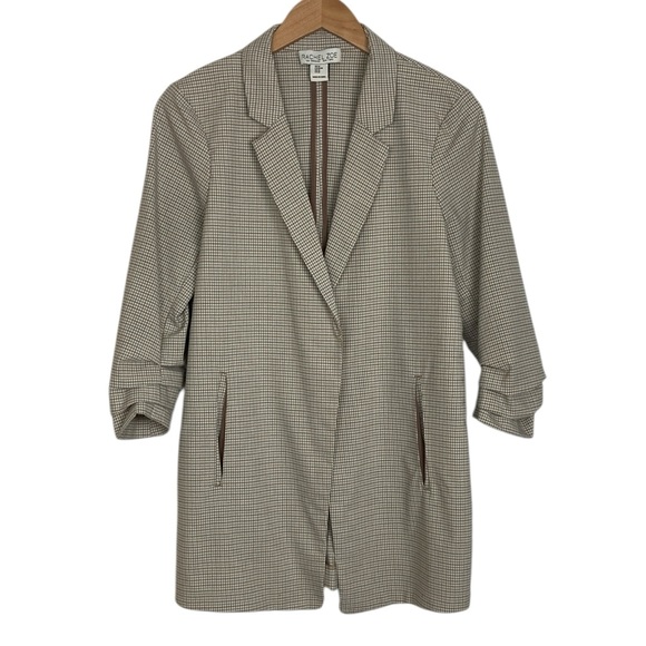 Rachel Zoe | Jackets & Coats | Rachel Zoe Mini Plaid Long Line Blazer ...